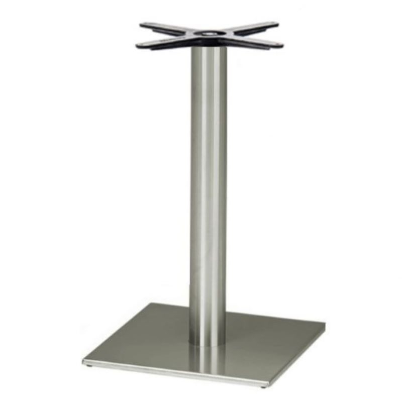 Inox 4421/AC Square Table Base, Stainless Steel | Andy Thornton
