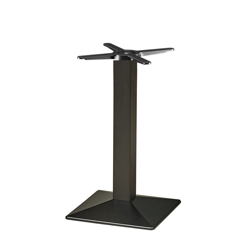 Quadra 4160 Square Table Base, Black Cast Iron | Andy Thornton