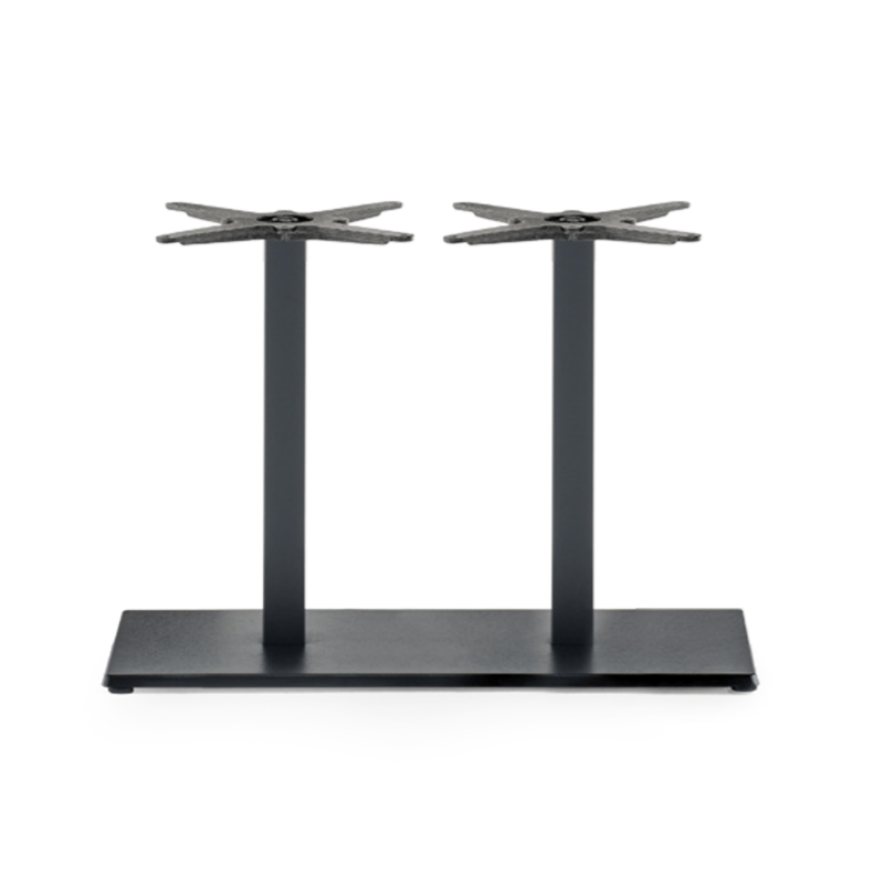 Inox Rectangular Table Base, Square Column | Andy Thornton