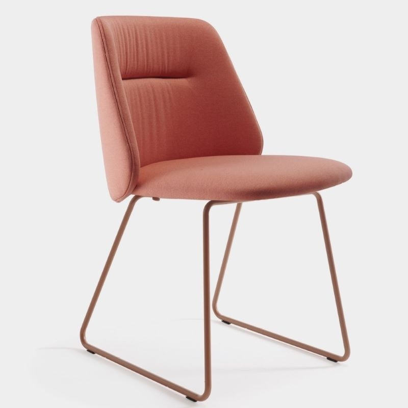 Karima Side Chair, Sled Legs | Andy Thornton