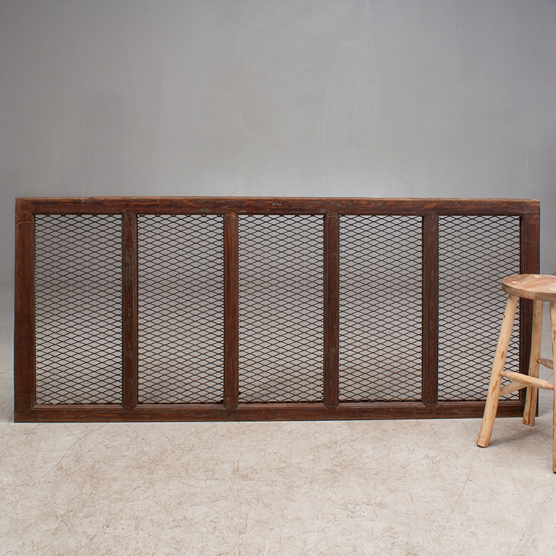 Antique Wooden panel with iron mesh | Andy Thornton