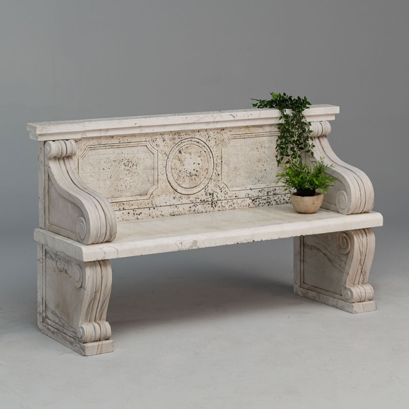Carved Marble Bench | Andy Thornton