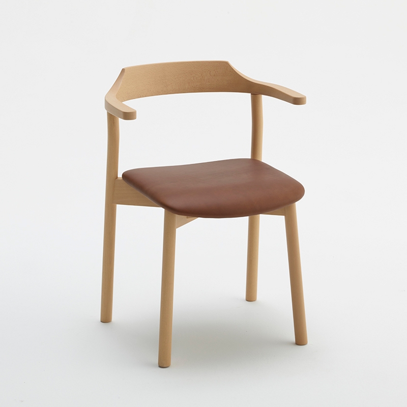 Yumi Armchair, Upholstered Seat | Andy Thornton