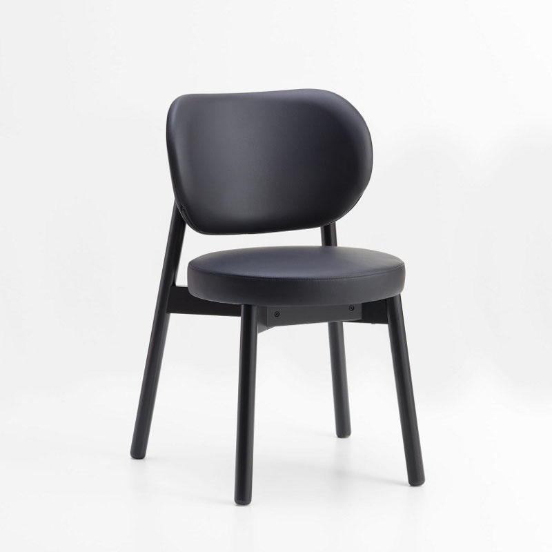 Coco Stackable Side Chair, Upholstered Seat and Back | Andy Thornton