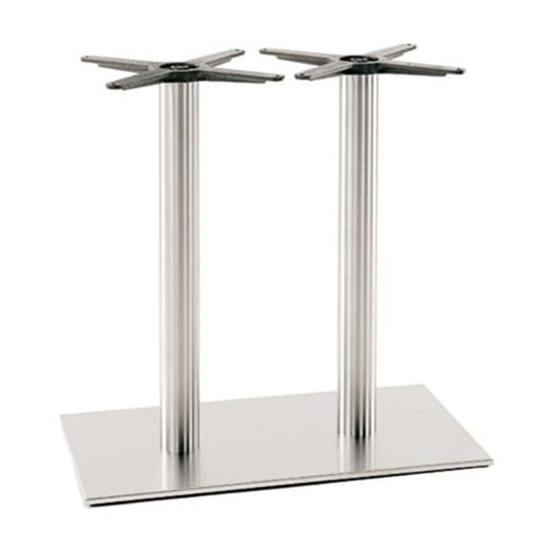 Inox 4461/AC Rectangular Table Base, Round Column, Stainless Steel ...