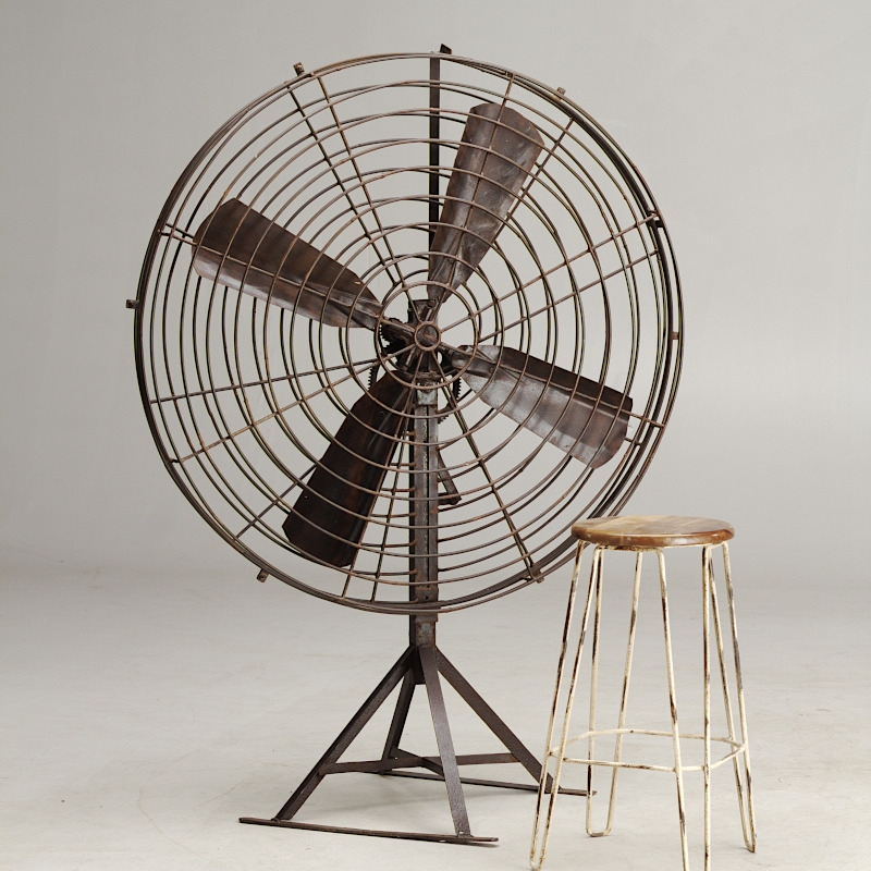 Large Iron Pedestal Fan | Andy Thornton