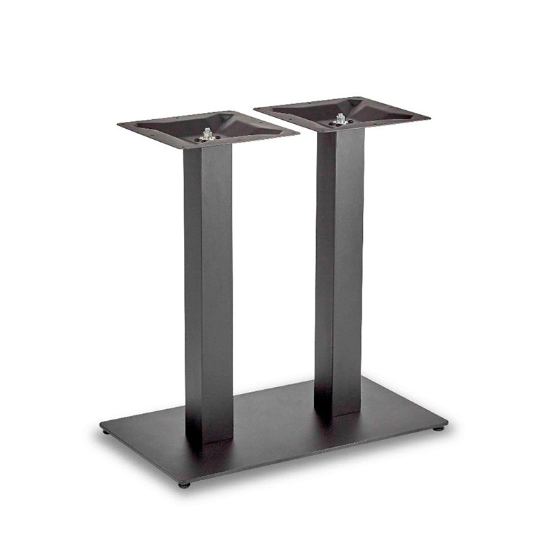 Profile Rectangular Twin Poseur Table In Black | Andy Thornton
