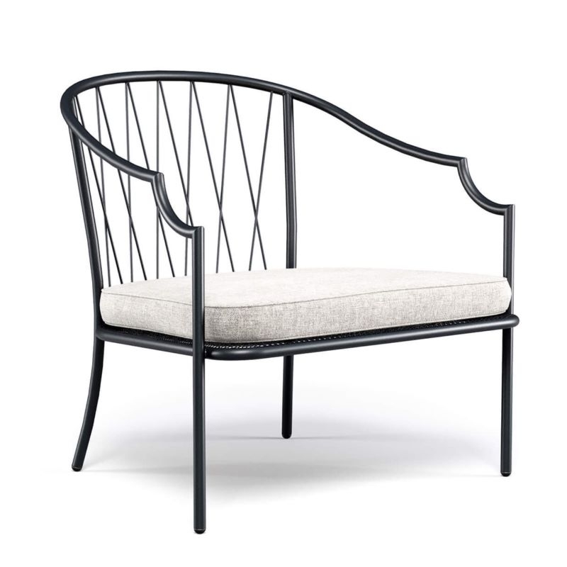 Como Lounge Chair, Steel Wire Back | Andy Thornton