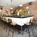 School Bar Stool, Wooden Seat and Back | Andy Thornton